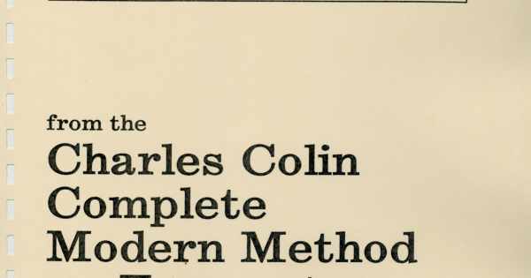 Charles Colin's Advanced Daily Studies | Trumpet Lessons Online ...
